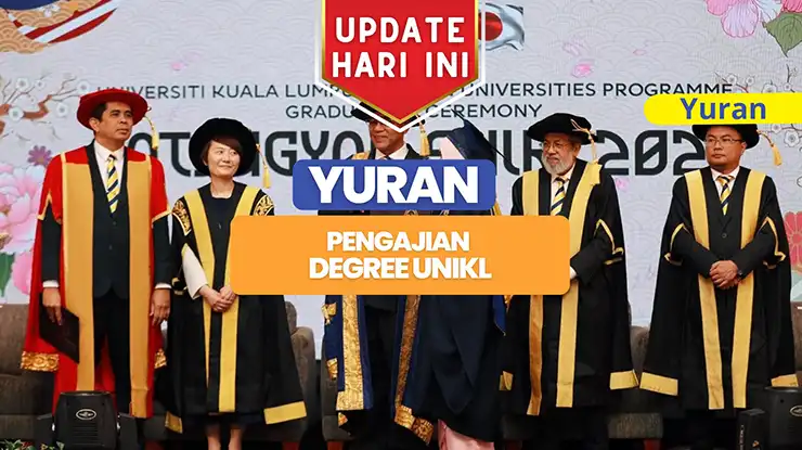 Yuran Pengajian Degree UniKL Malaysia Terkini 2025
